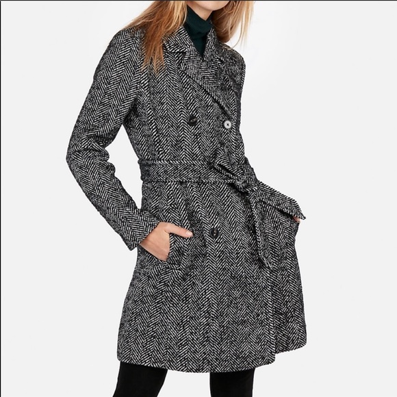 Express | Jackets & Coats | Belted Wool Dress Coat | Poshmark